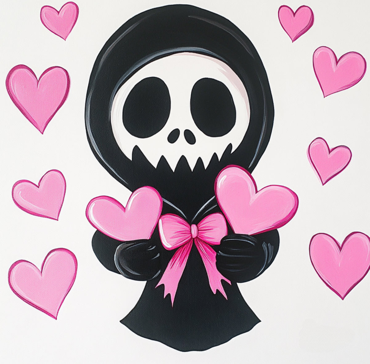 Ghost face – Prissy Painting Party